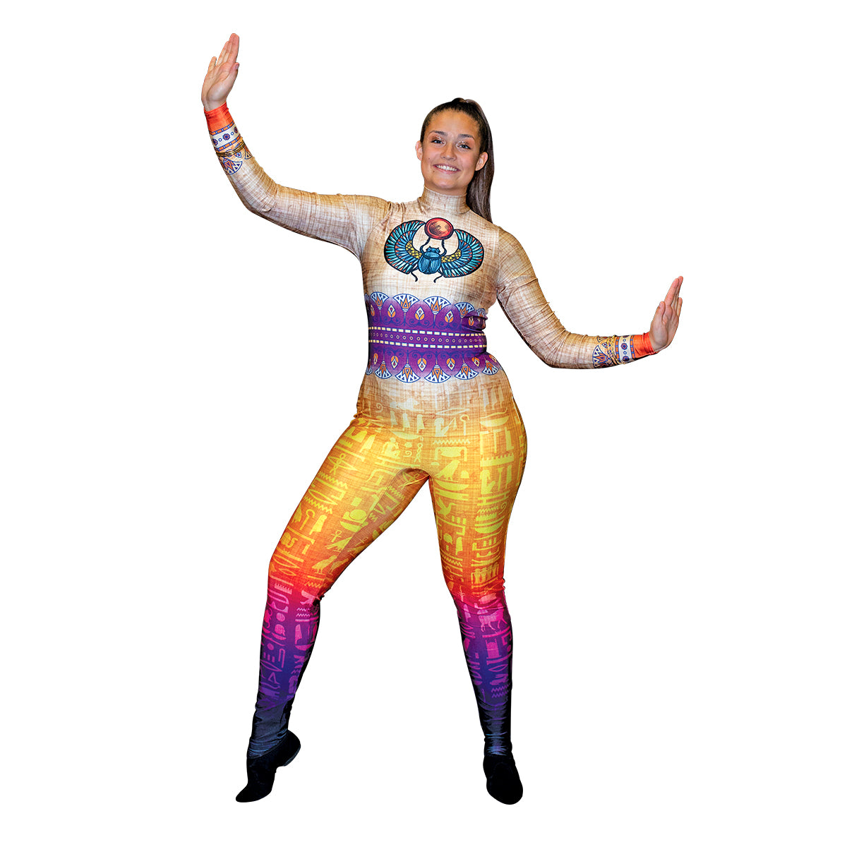 Colorful Color Guard Costume Uniform - Unitard