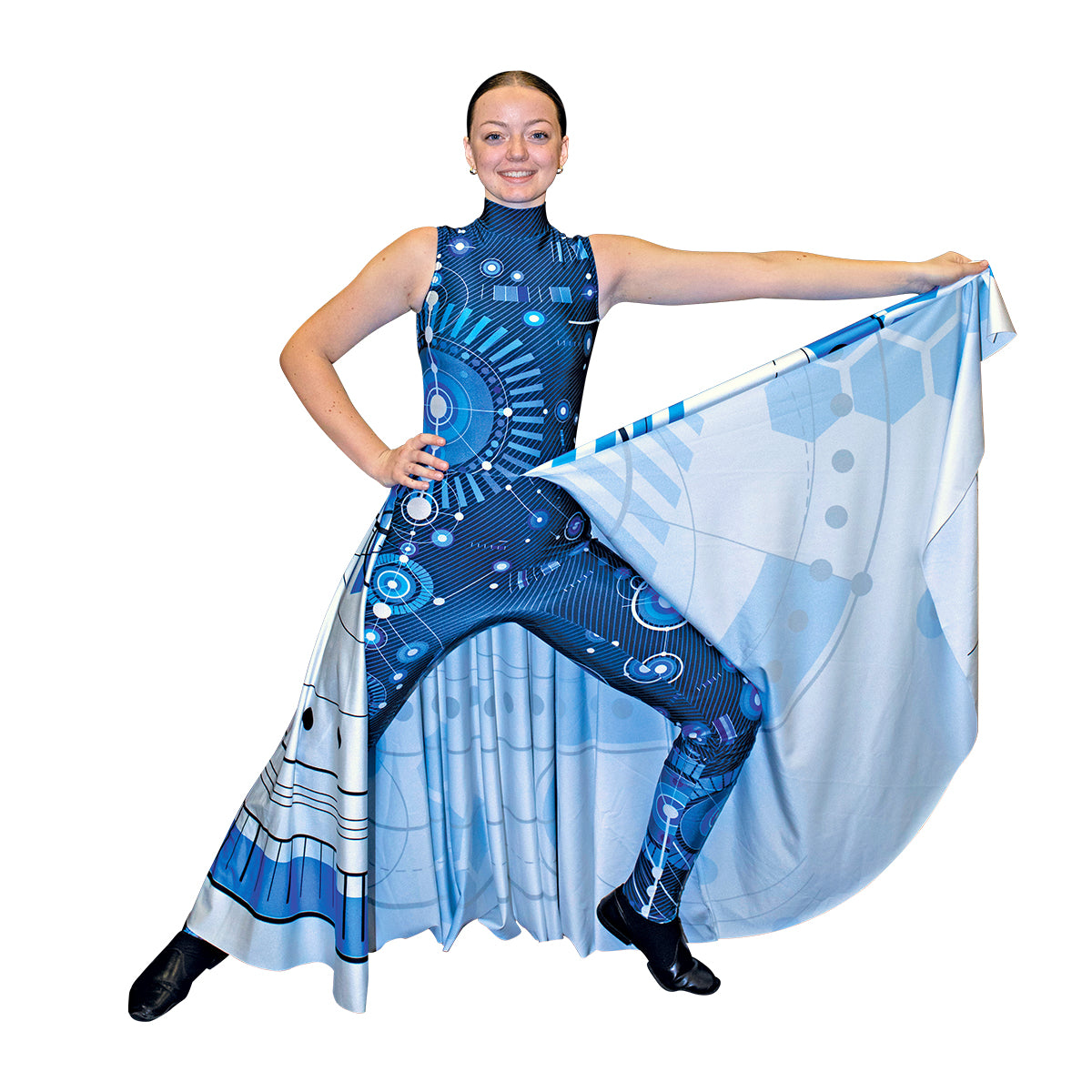 Colorful Color Guard Costume Uniform - Unitard
