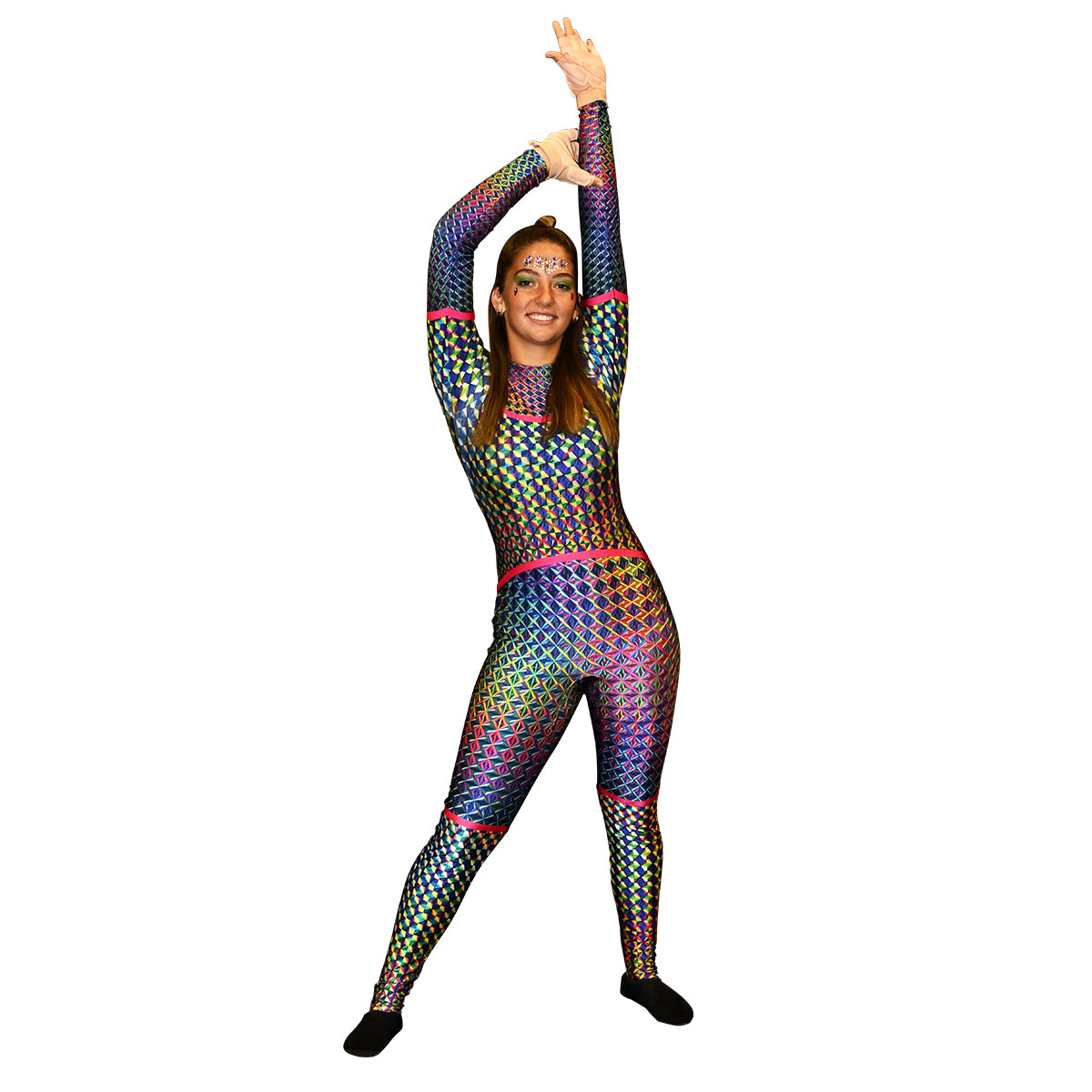 Colorful Color Guard Costume Uniform - Unitard