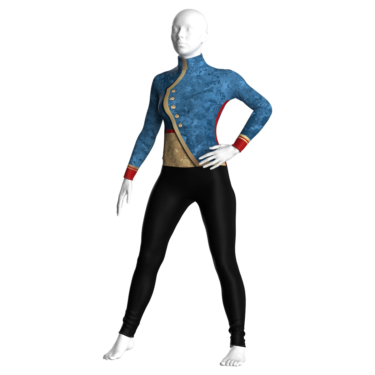 Colorful Color Guard Costume Uniform - Unitard