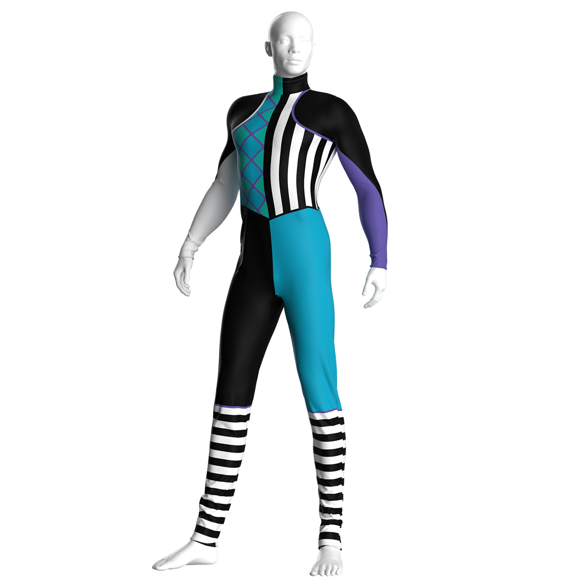 Colorful Color Guard Costume Uniform - Unitard
