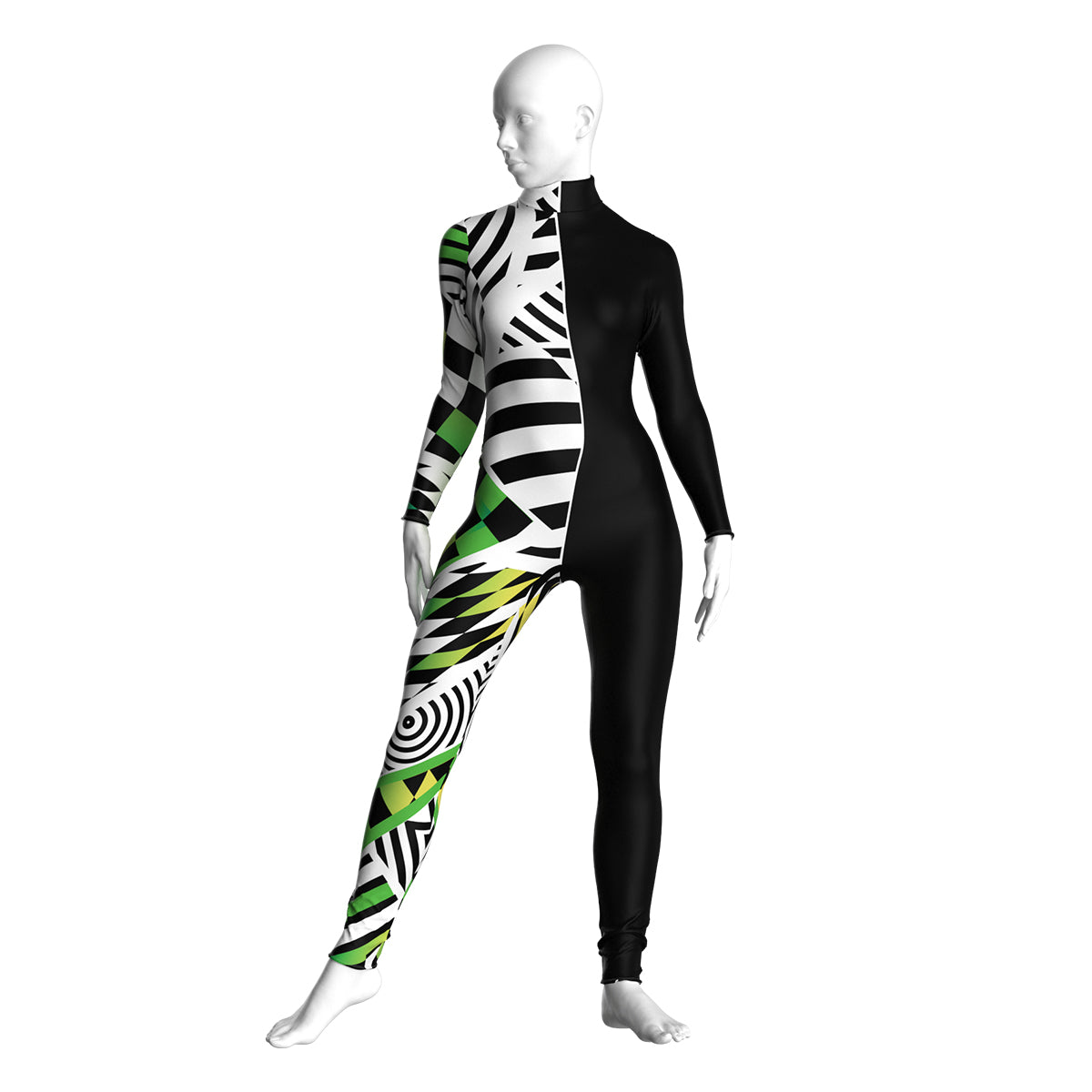Colorful Color Guard Costume Uniform - Unitard