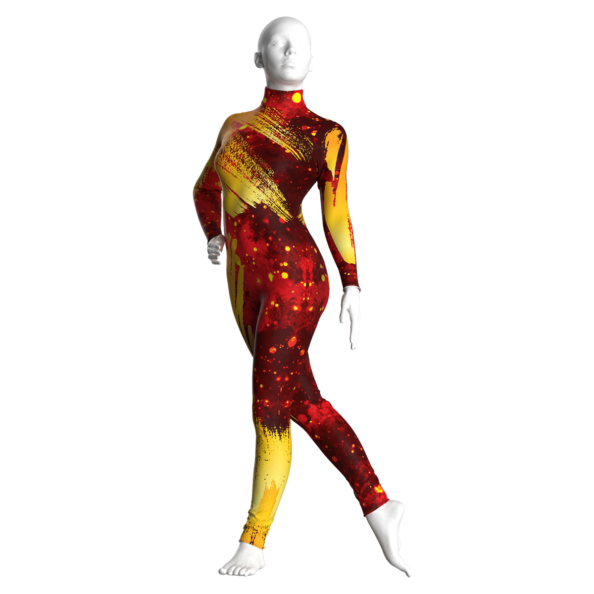 Colorful Color Guard Costume Uniform - Unitard