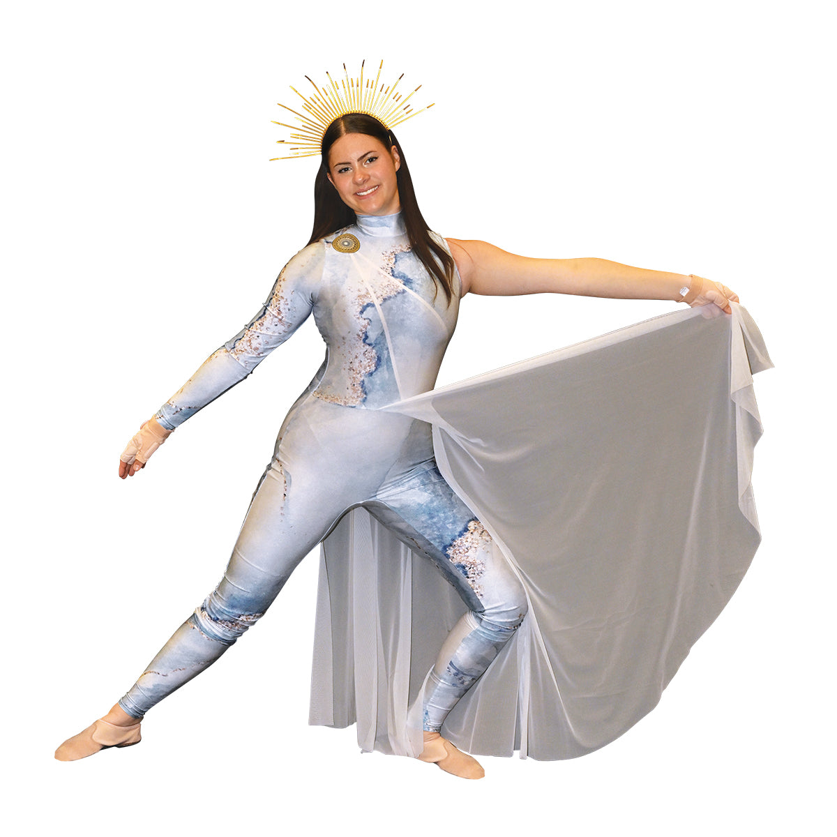 Colorful Color Guard Costume Uniform - Unitard