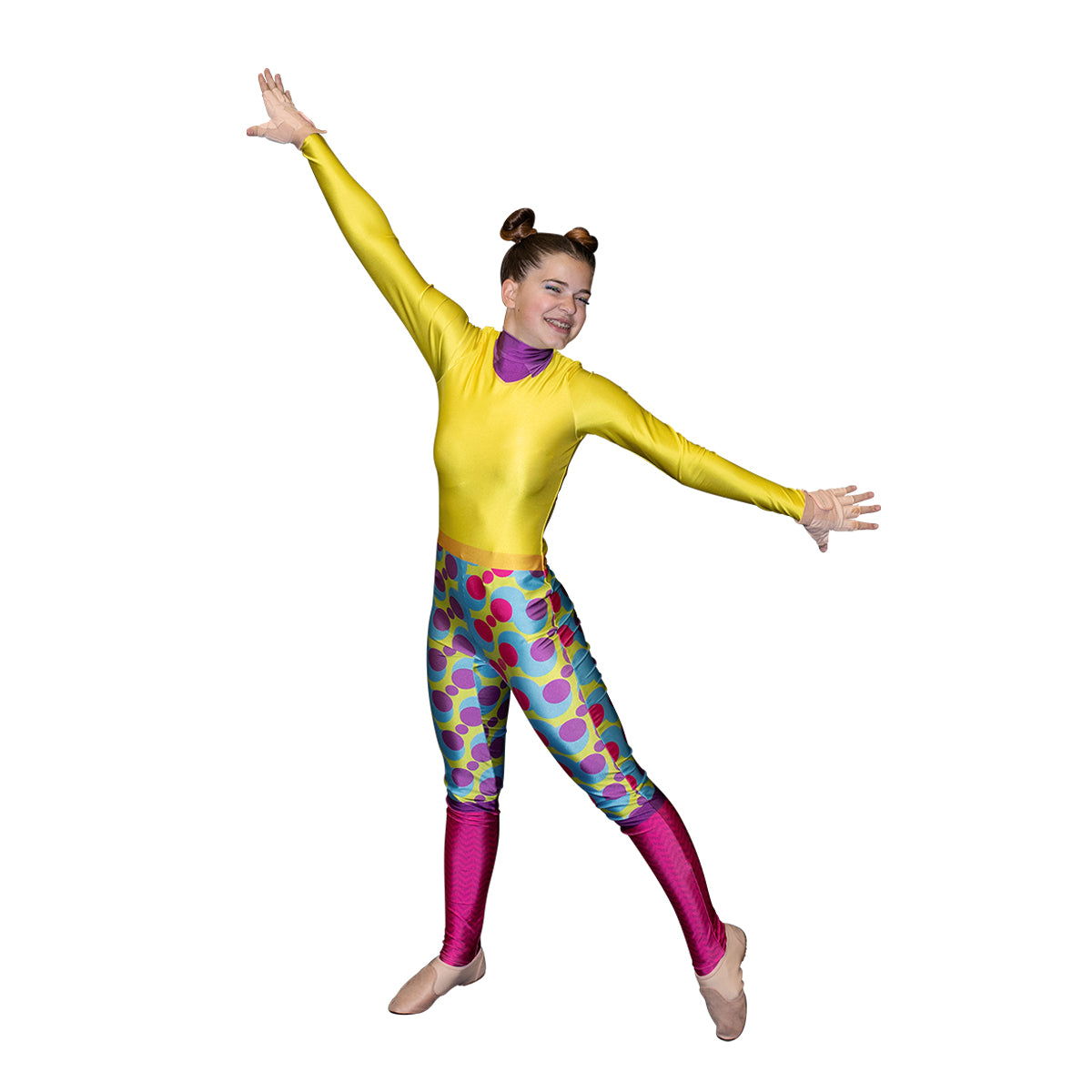 Colorful Color Guard Costume Uniform - Unitard