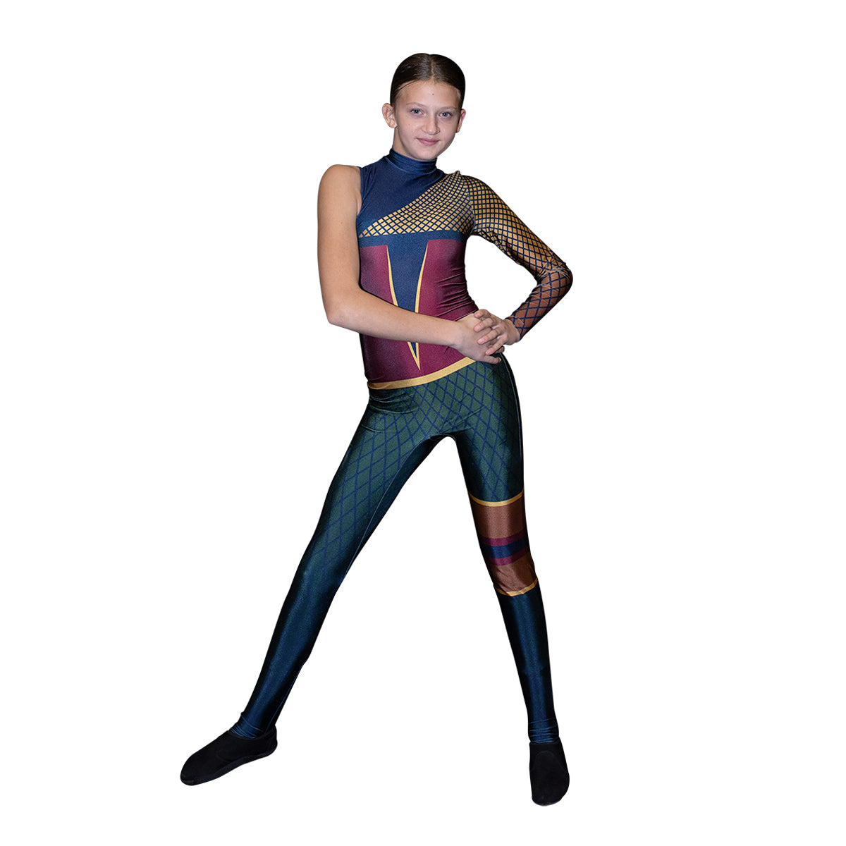 Colorful Color Guard Costume Uniform - Unitard