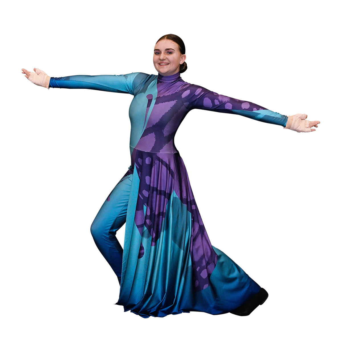 Colorful Color Guard Costume Uniform - Unitard