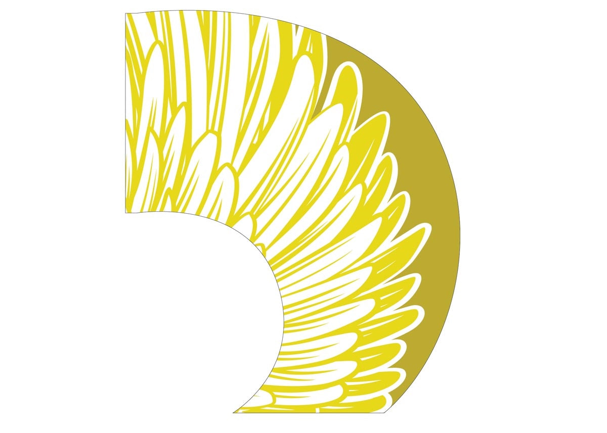 Printed Color Guard Swing Flag