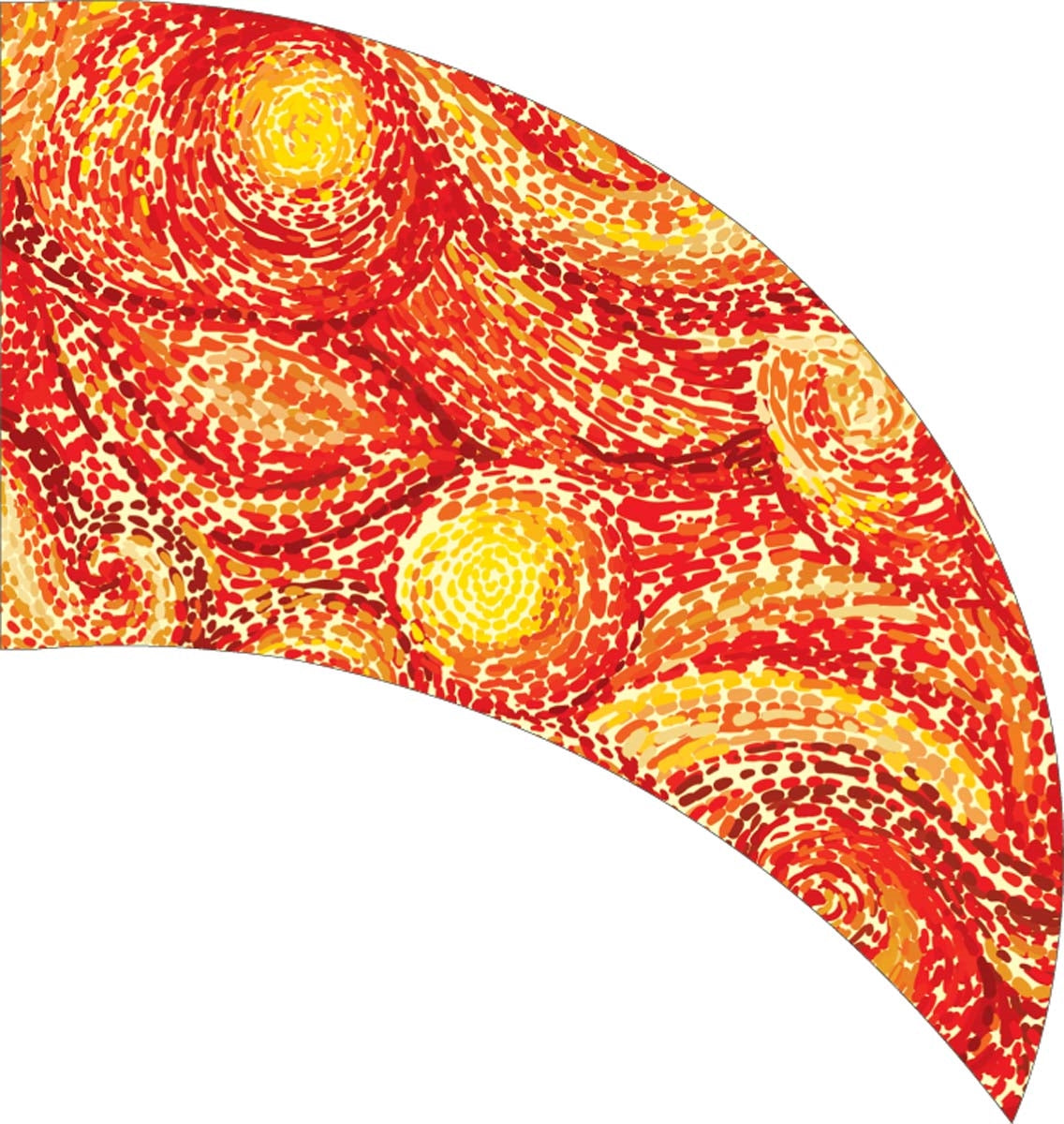 Printed Color Guard Swing Flag